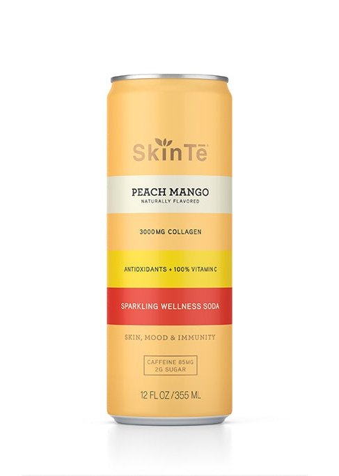 SKINTE Peach Mango Collagen Sparkling Tea – Howden Market